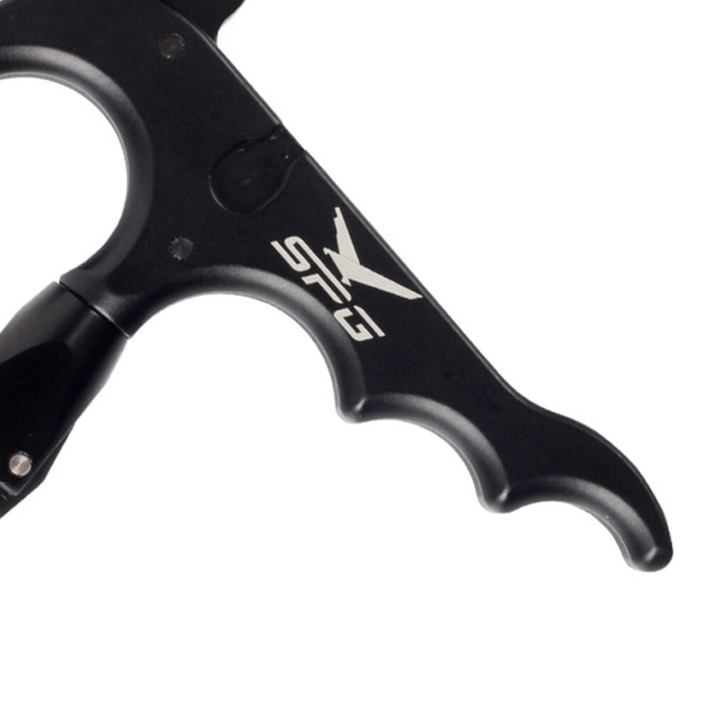 4 Finger Compound Bow Aid Releaser 360 Rotating Archery Thumb Trigger ...