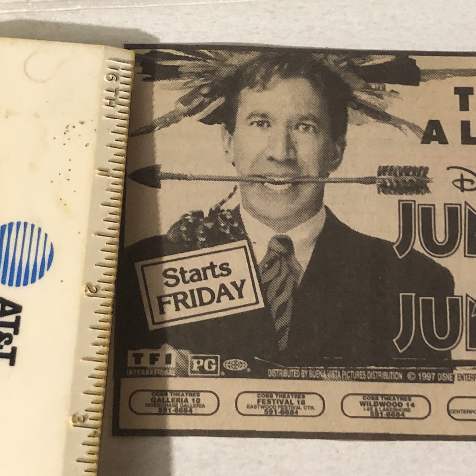 Jungle 2 Jungle Movie Vintage Print Ad Tim Allen Jonathan Taylor Thomas ...
