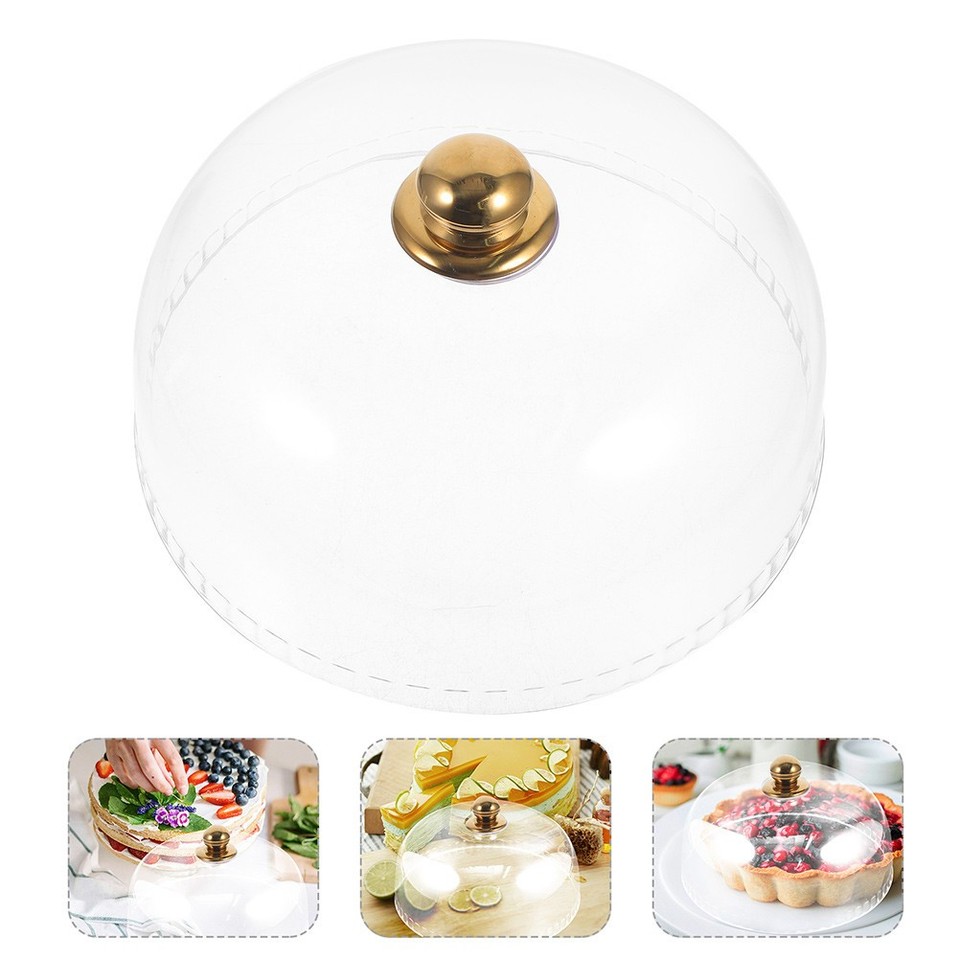 Transparent Food Dome Round Cake Stand Cover Clear Acrylic Cake Dome ...