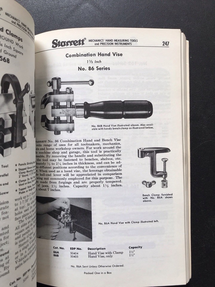 Starrett Precision Tools, Gages, and Saws Catalog No. 28. 1st Edition ...