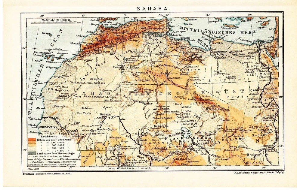 Sahara Desert Map