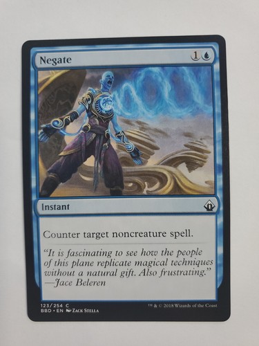 MTG Magic The Gathering Card Negate Instant Blue Battlebond 2018 | eBay