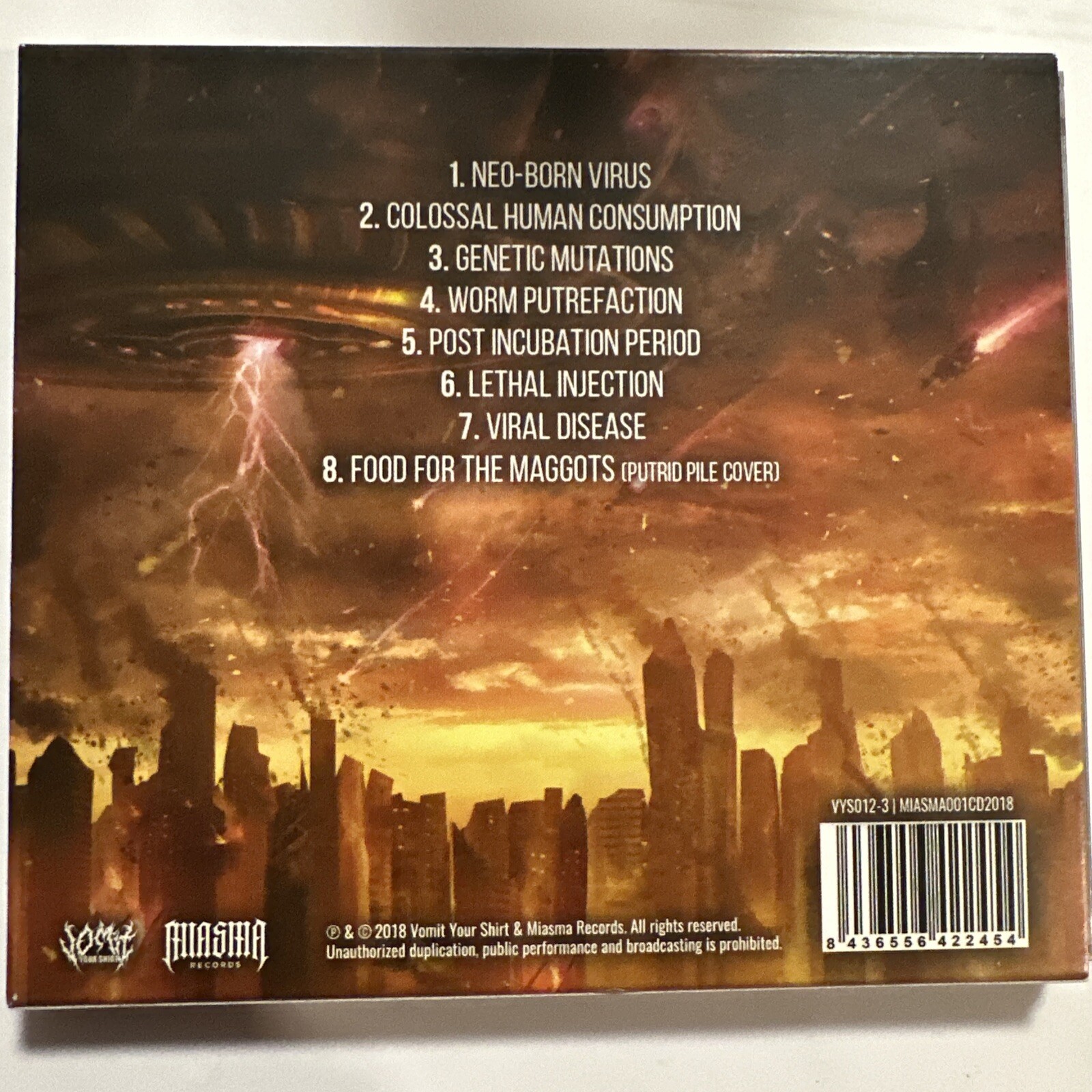 Analepsy – Dehumanization By Supremacy CD 2018 Vomit Your Shirt VYS012 Portugal | eBay