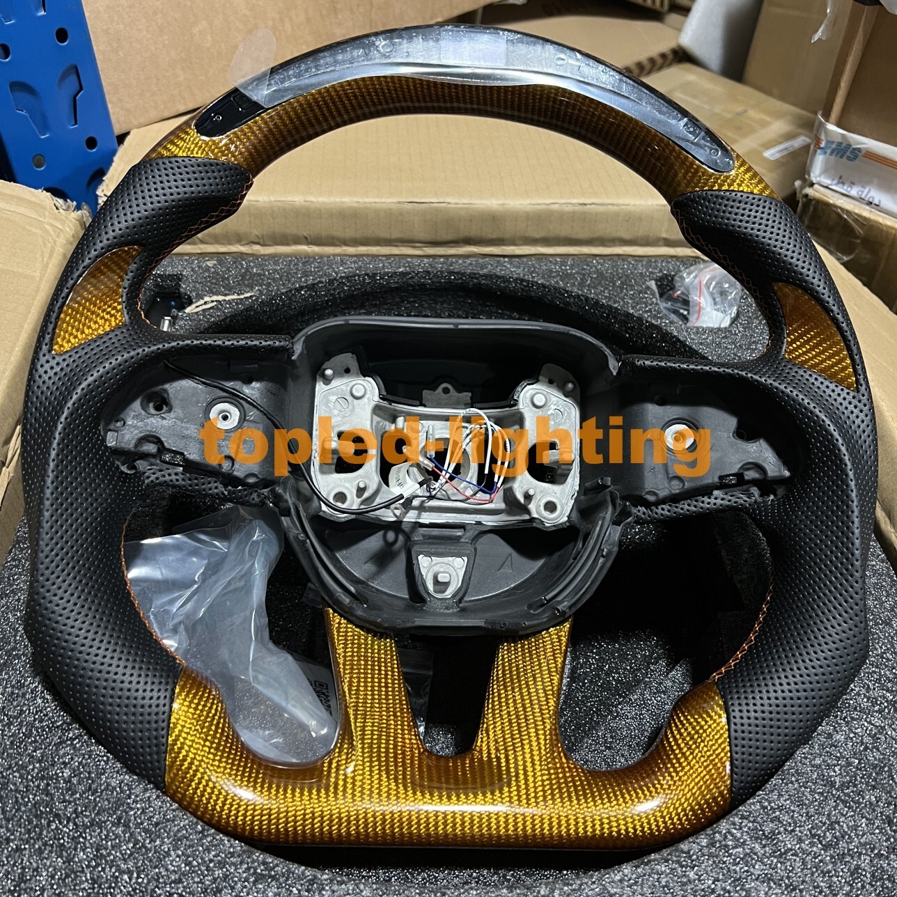 LED Carbon Fiber Steering Wheel For charger challenger hellcat durango ...