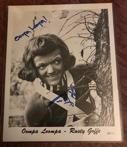 Willy Wonka & the Chocolate Factory Autograph Photo 8x10 Rusty Goffe w ...