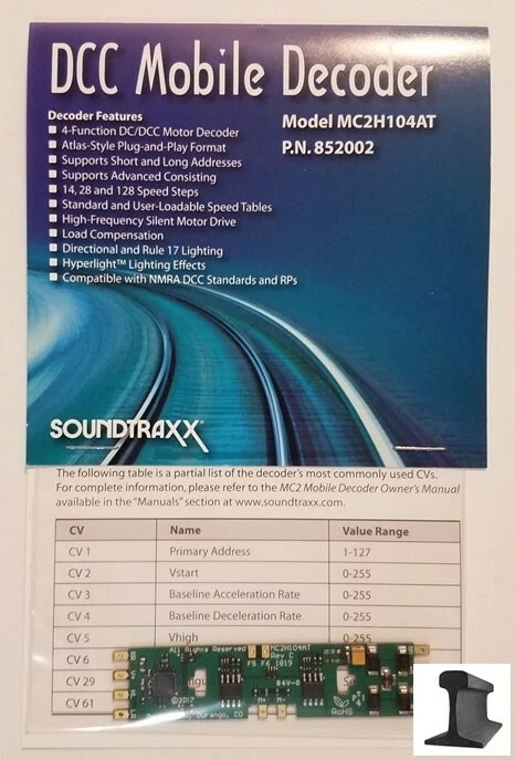 SoundTraxx Model Railroad & Train Decoders SoundTraxx 810156 All Scale ...