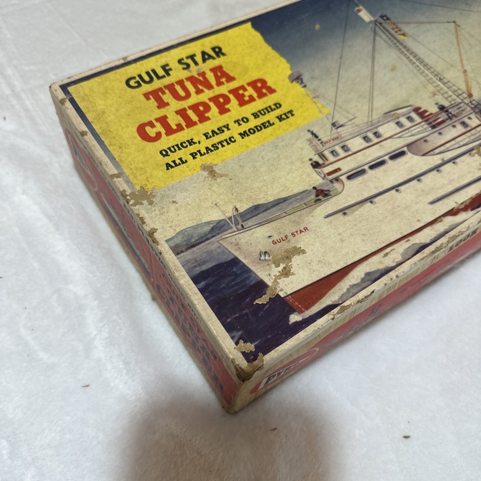 Vintage Pyro Gulf Star Tuna Clipper Model Kit Incomplete | eBay
