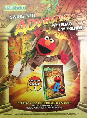 2009 Sesame Street Swing Into Adventure ~ Full Page Magazine Print Ad ...