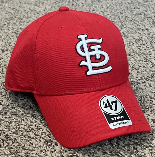 St. Louis Cardinals ‘47 Brand MVP Red Adjustable Strapback MLB Hat Cap ...