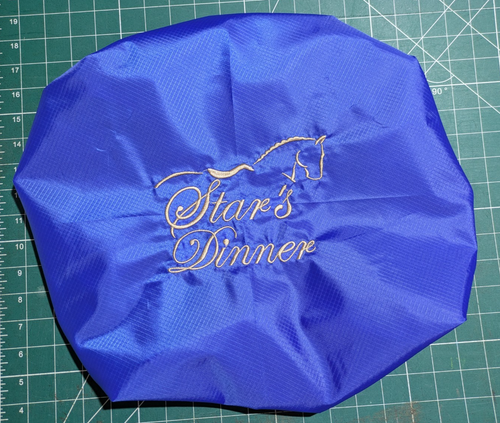 Embroidered Feed Bucket Covers Personalised | Feed Bowl Covers Medium ...