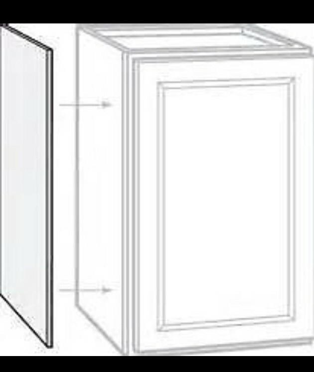 18mm MFC Replacement Gable ends / cupboard sides Kitchen Unit End Panel ...