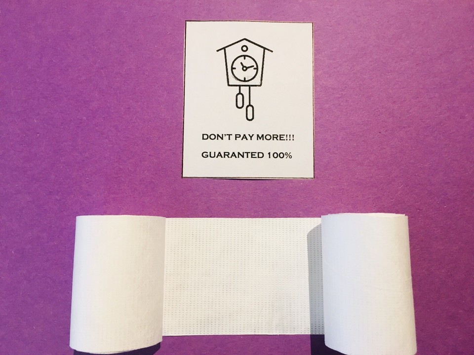 Cuckoo Clock Recovery Paper Bellow Roll 2”x 60” w/ Instruction (100% ...