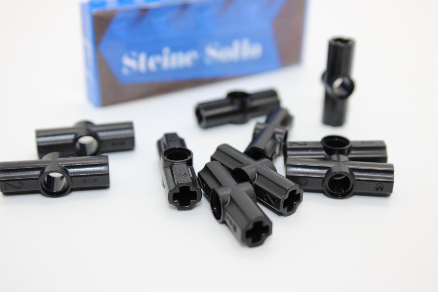 Lego (c) 10x Technic - Verbinder Achsen Pin - 1x3 - schwarz - 32034 ...