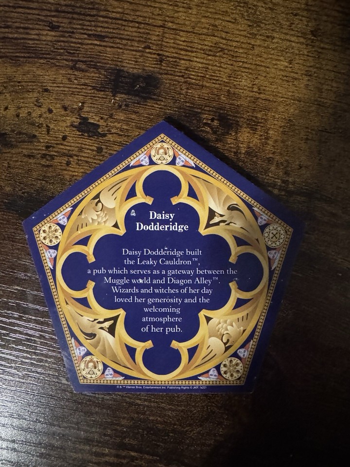 Harry Potter Daisy Dodderidge Wizarding World Chocolate Frog Card | eBay