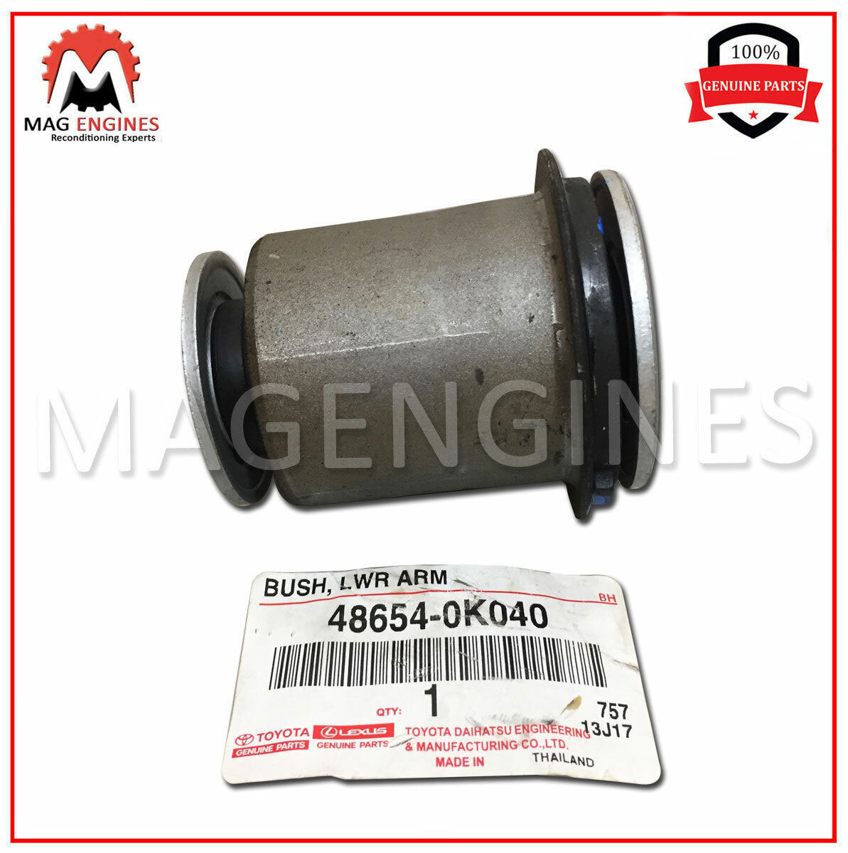 48654-0K040 GENUINE OEM FRONT LOWER ARM BUSH, NO.1, RH/LH 486540K040 | eBay