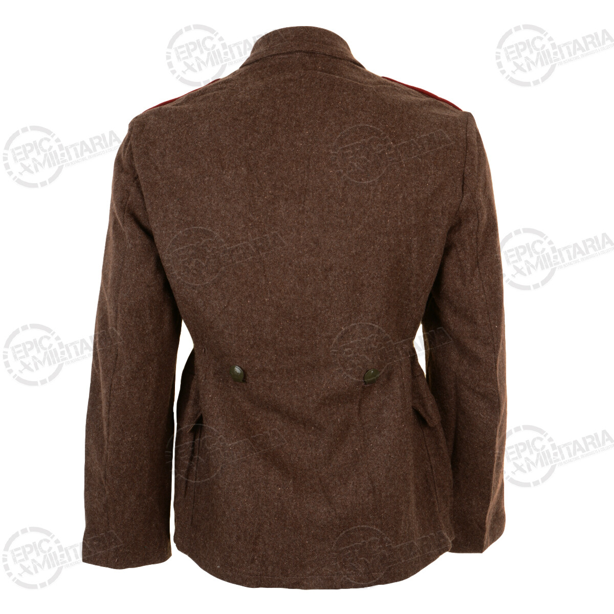 Original Soviet Era Bulgarian Army Wool Tunic - Red Piped Military ...