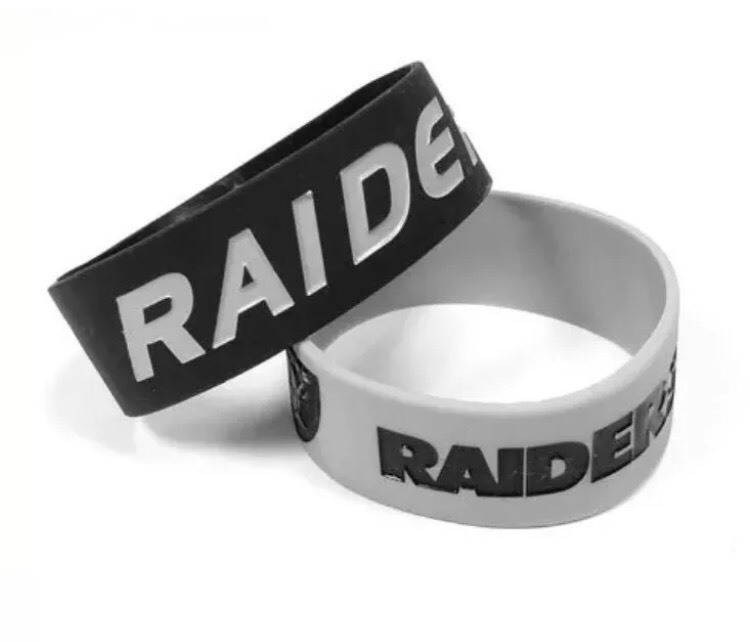 NFL Team Rubber Silicon Bracelet Wristband 2-Pack | eBay