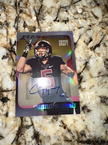 2017 Sage Hit Gold 1/5 Christian McCaffrey Rookie Autograph San ...