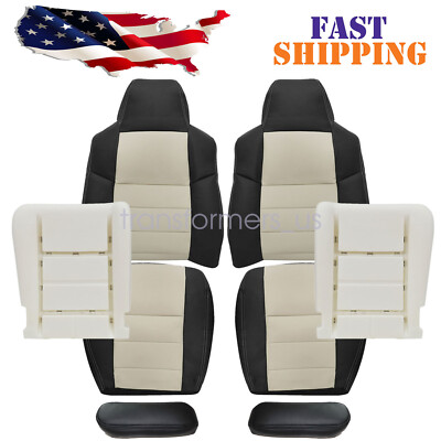 NEW For 2005 Ford Excursion Front Replacement LEATHER Seat Covers ...