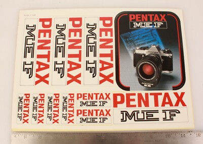 Vintage Pentax ME F Sticker Sheet - NOS | eBay