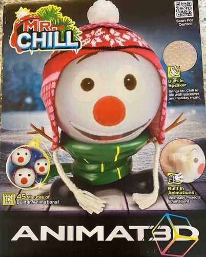 NEW Animat3d Mr. Chill Snowman-30 Mins. Talking, Singing, Joking | eBay