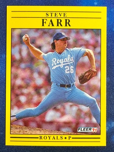1991 Fleer #558 Steve Farr Kansas City Royals | eBay