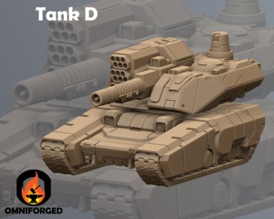 Eurus MBT Tank Mini Vehicle Mech Miniature Compatible with Battletech ...