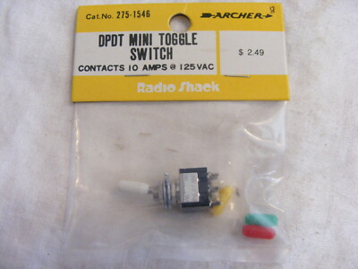 Vintage HO Scale Radio Shack 275-1546 DPDT Mini Toggle Switch c | eBay