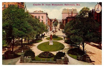 Postcard MONUMENT SCENE Baltimore Maryland MD o/19 AQ8959 | eBay