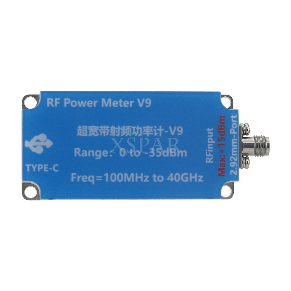 V9 USB Ultra-wideband RF Power Meter Upper Computer RMS Meter with Type ...