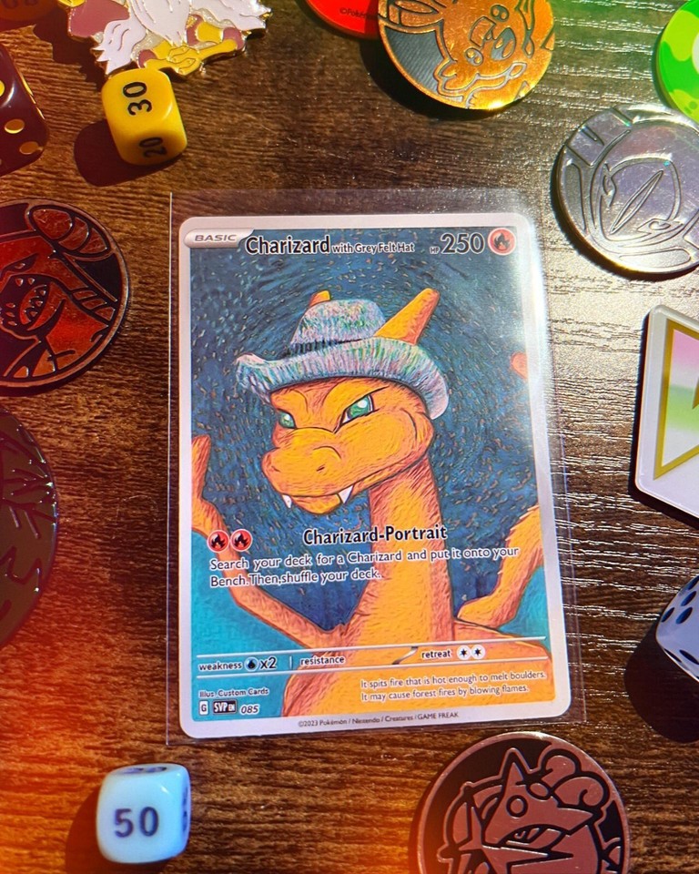 Charizard with Grey Felt Hat | Van Gogh Pokémon Cards | Eng. | #3 ...