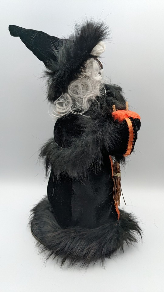 Apple Face Witch Crone Doll Real Fur Natural Materials Creepy Haunted ...