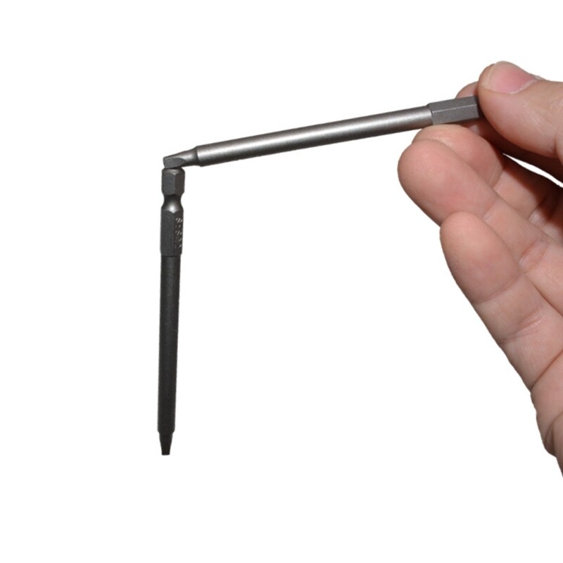 100mm 4inch SQ2 Square Driver Bit Screwdriver Bits Set S2 Steel 1/4 Hex ...