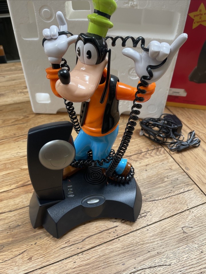 Disney Goofy Cordless Animated Talking Telephone With Box!!! | eBay