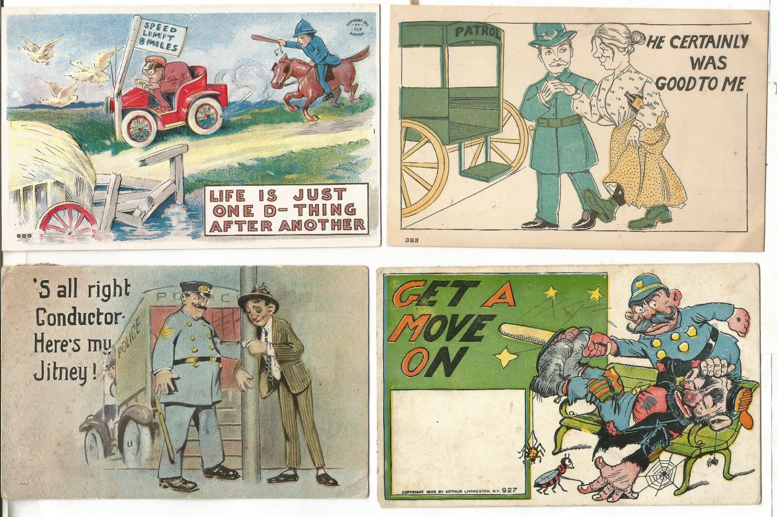 LOT OF 4 EARLY 20TH CENTURY POLICE POST CARDS ~LOT 8~ | eBay