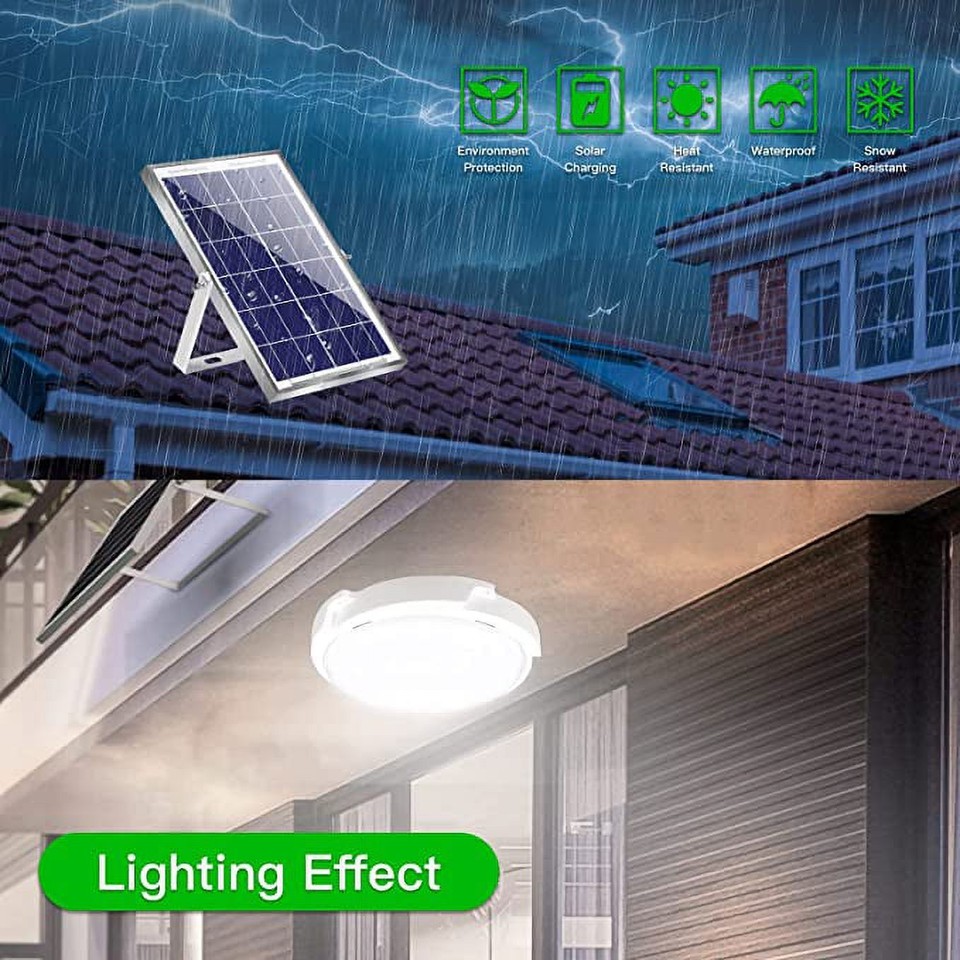 90 LED Solar Ceiling light Pendant Outdoor/Indoor Solar Garden Lamp ...