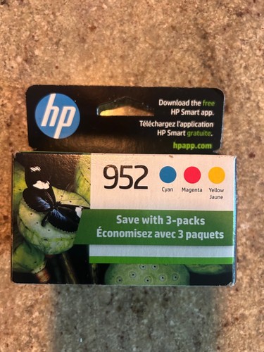 HP 952 Tri-Color Cyan, Magenta, & Yellow Ink Cartridges EXP FEB 2026 | eBay