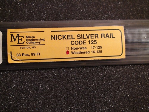 Micro- Engineering #16-125 WEATHERED RAIL CODE 125 NICKEL SILVER RAIL ...
