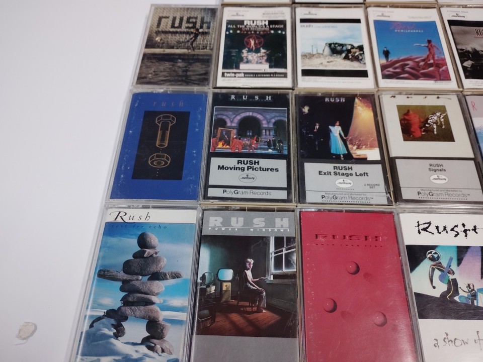 RUSH Cassette Tape Mega Lot (19+) Complete Discography 2112 Moving ...