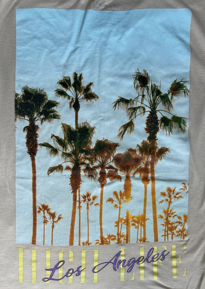 Men’s Fresh Laundry t-shirt beige size small Los Angeles-beach scene ...