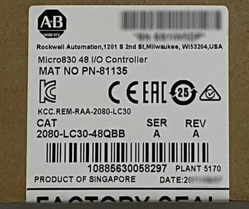 2080-LC30-48QBB Micro830 48 I/O Controller NEW Factory Sealed | eBay