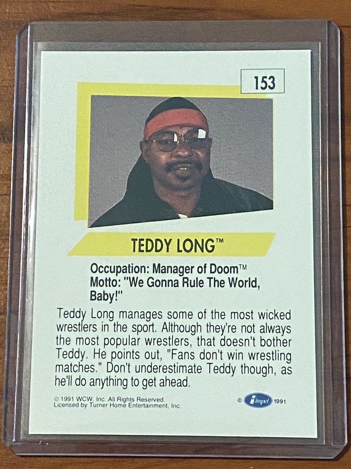 1991 Impel WCW - #153 Teddy Long | eBay