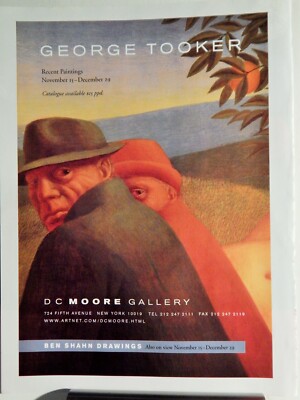 GEORGE TOOKER ART PIECE VTG ORIG 2000 ADVERTISEMENT | eBay