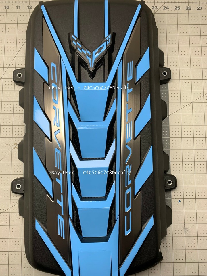 FITS Chevy Corvette StingRay C8 Engine Cover Decal 20 21 22 23 24 LOTS ...