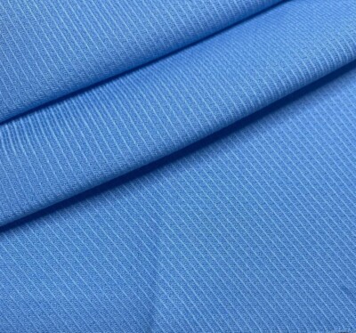 Twill Cotton Gabardine Fabric Brushed Inside Light Blue Colour 55" Wide ...