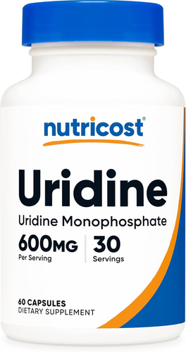 Uridine Monophosphate (UMP) 60 Capsules, 600 Mg per Serving - Vegan, 30 ...