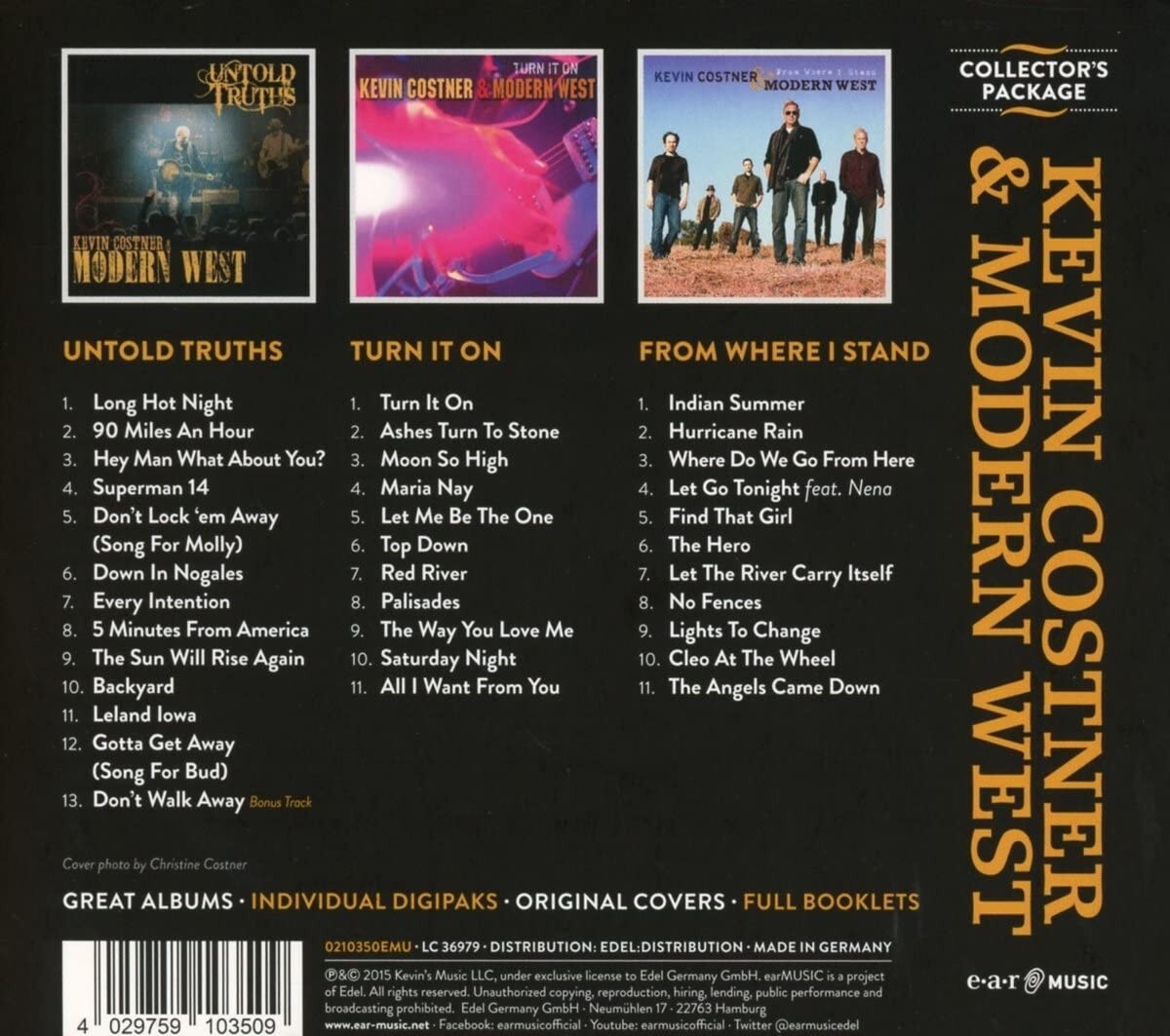 Collector's Edition by Kevin Costner & Modern West (CD, Jul-2015) for ...