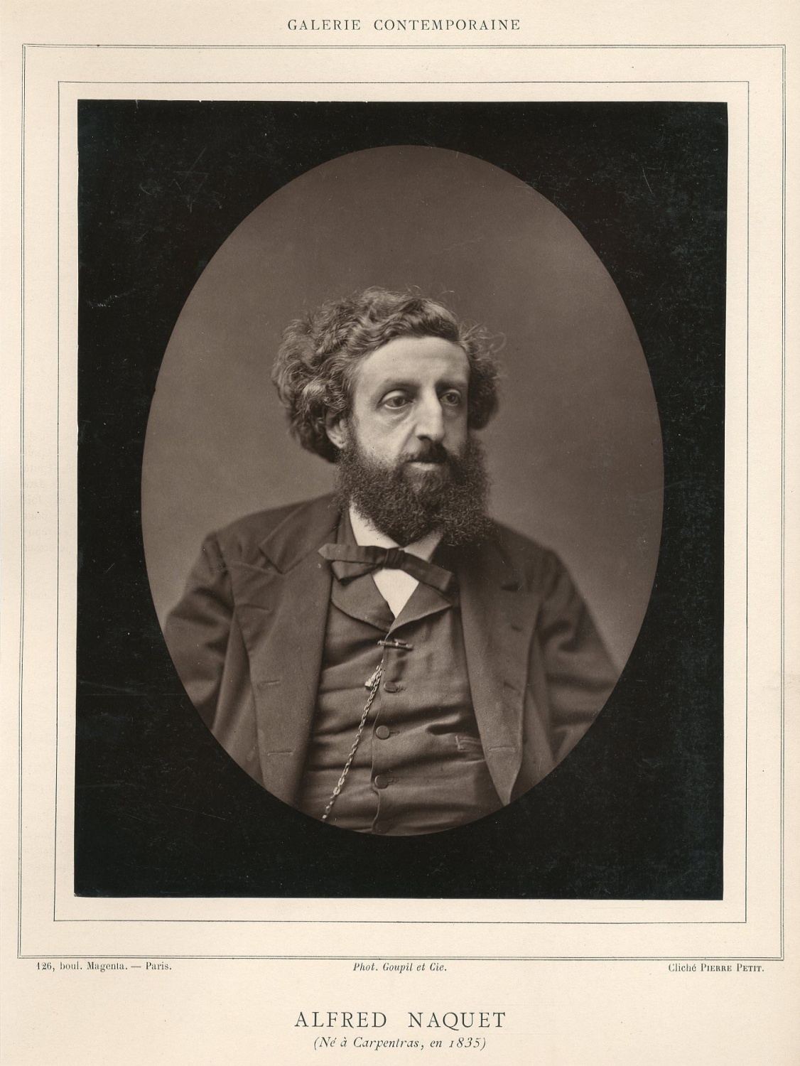 Alfred Naquet Photoglyptie. Planche provenant de la galerie ...