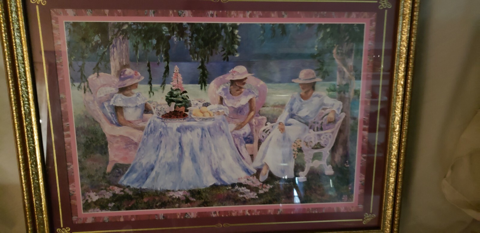 Afternoon Tea by Consuelo Gamboa 22"x29" Framed Art Print | eBay