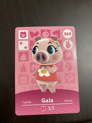 Gala # 265 Animal Crossing Amiibo Card AUTHENTIC Series 3 NEW NEVER ...